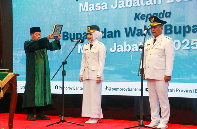 Zakiyah – Najib Resmi Jadi Bupati dan Wabup Serang Masa Jabatan 2025-2030
